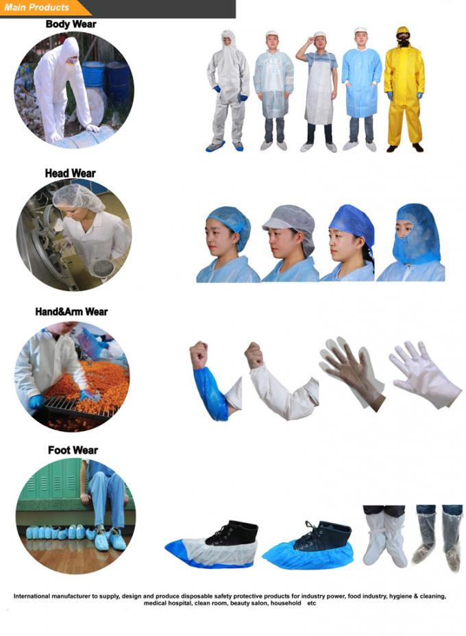 Hygiene Long Ppe Hood Disposable Bouffant Hoods For Food Industry