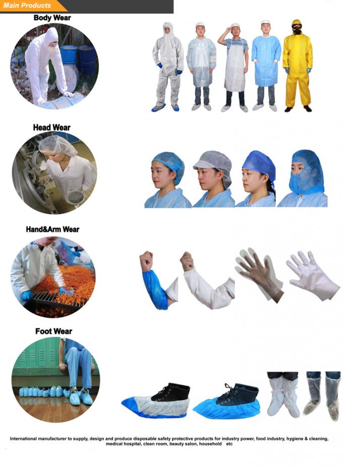 Nonwoven Polypropylene Long Disposable Lab Coat Hospital Pants
