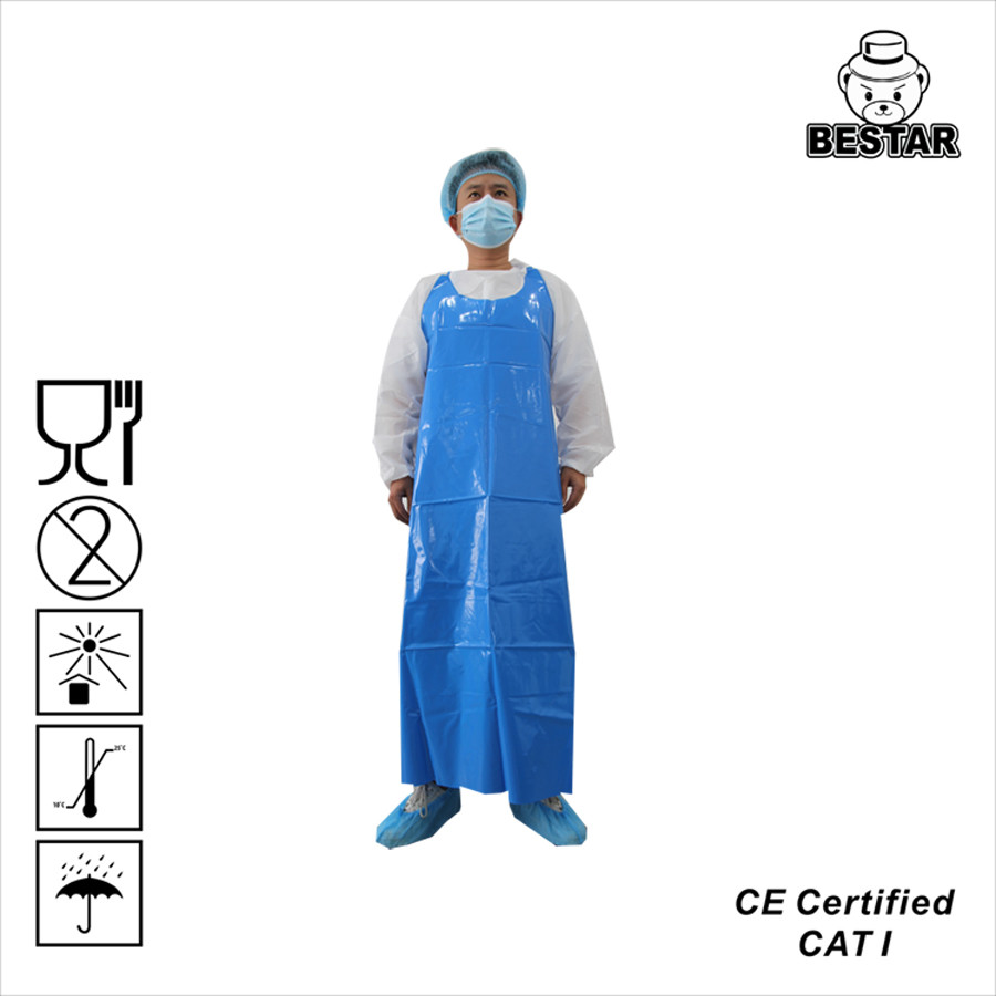 ISO13485 xL TPU Disposable Protective Apron For Butcher Shop And ...